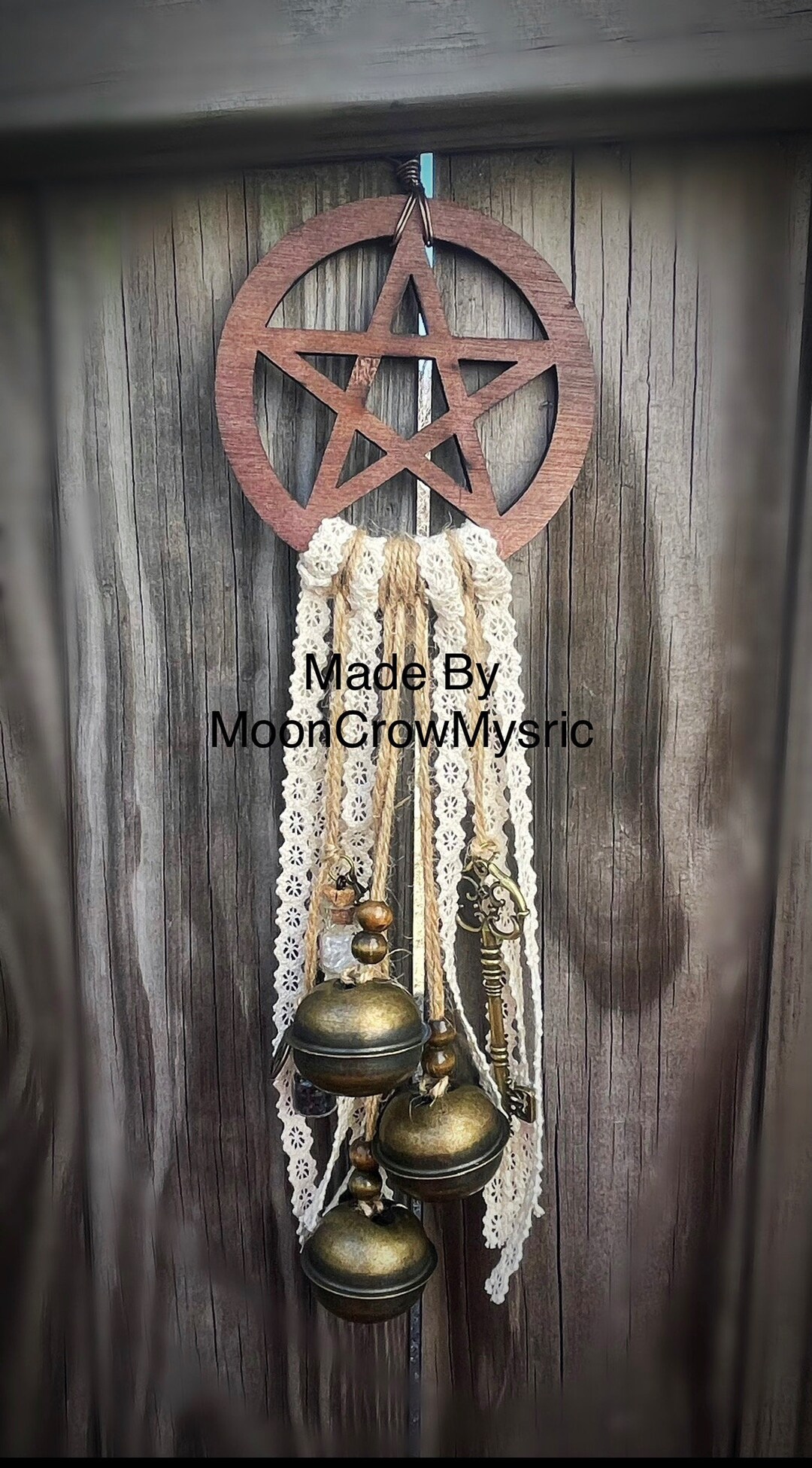 Witchs Protection Bells/pentagram Pentacle - Etsy