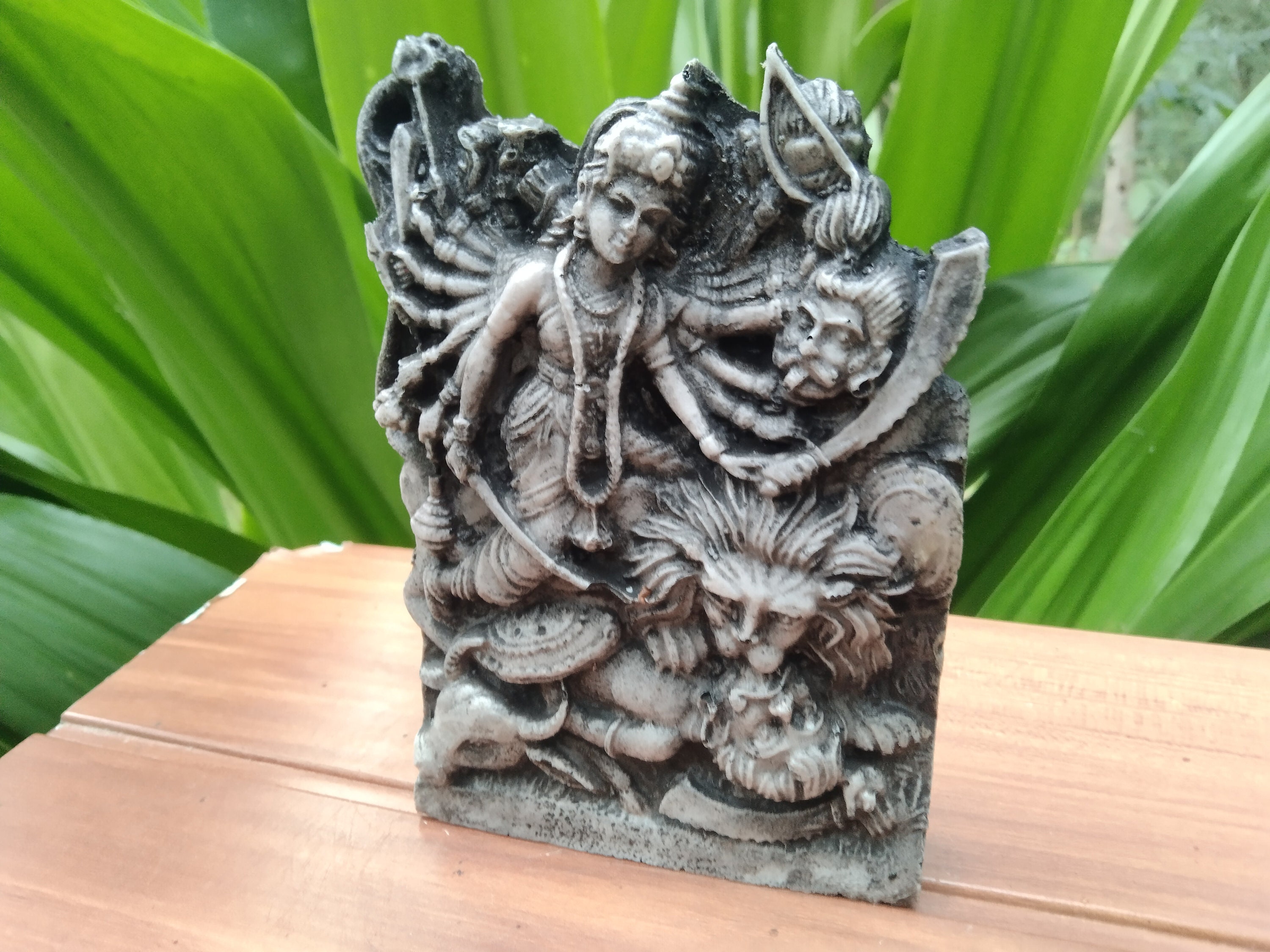 Lord Durga Stone Statue Kali Matha Figure Hindu Goddes Sculpture - Etsy