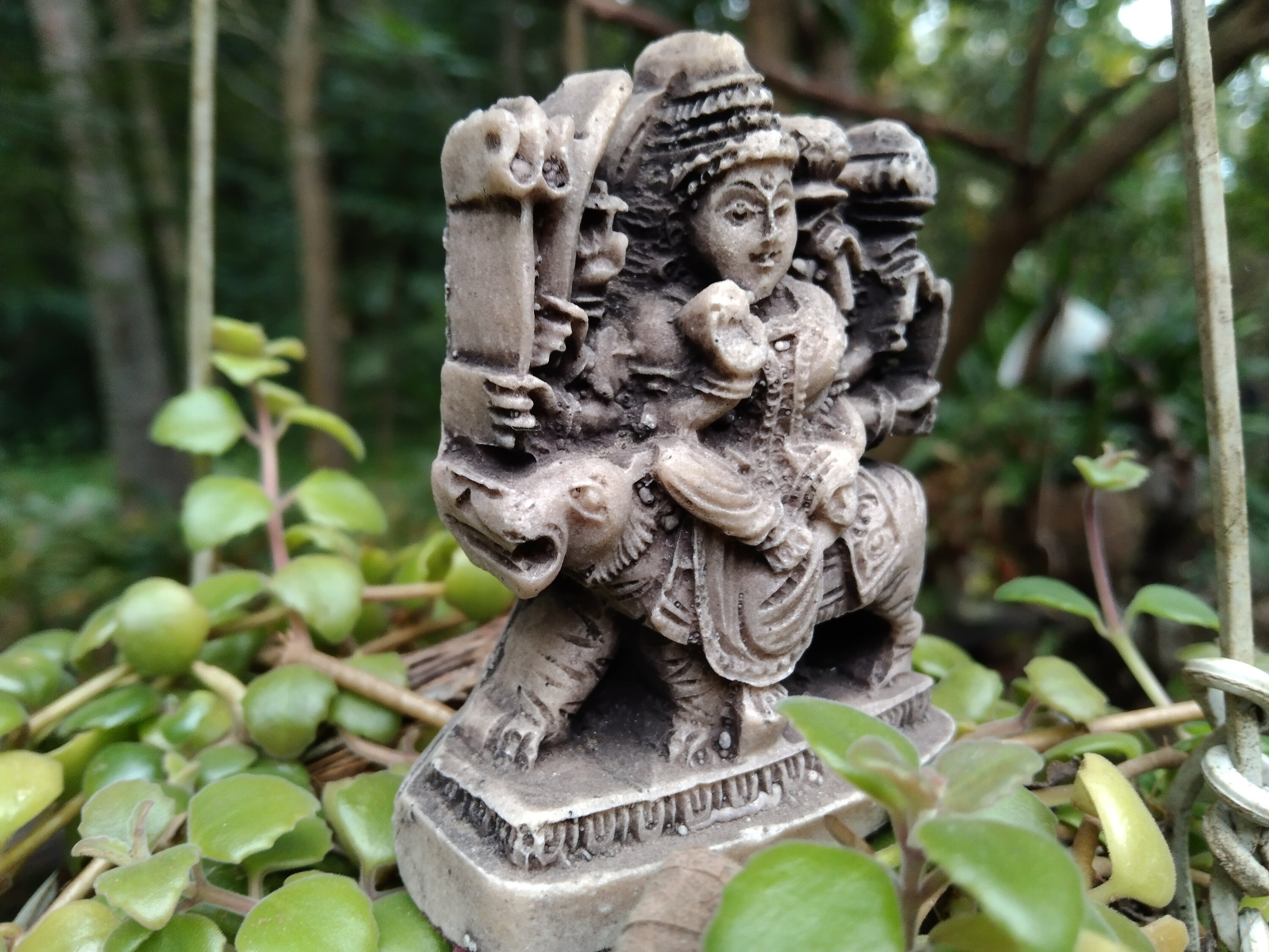Lord Kali Matha Stone Statue Hindu God Durga Figurine - Etsy