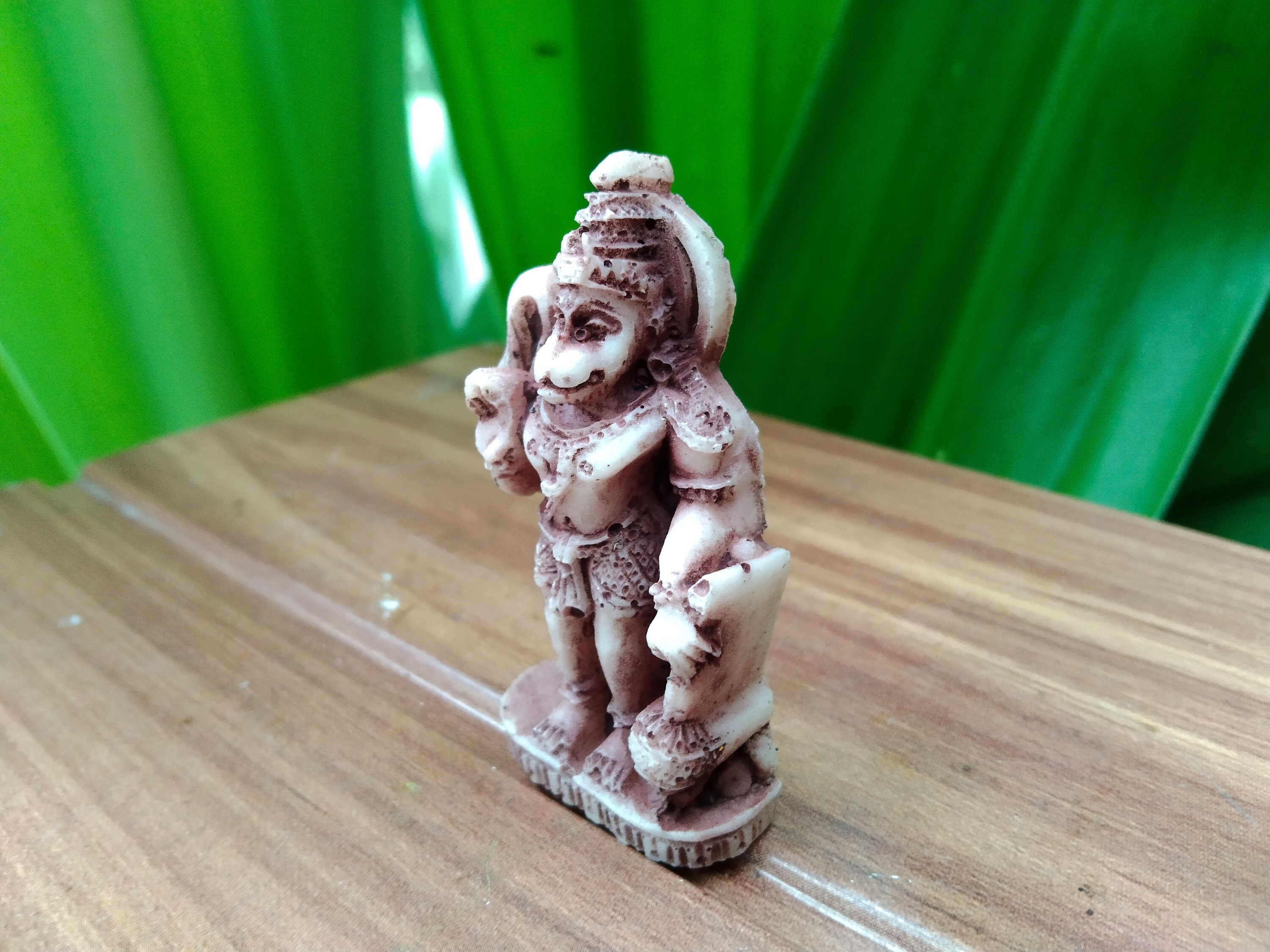 Cute Lord Great Hanuma Brown Colour Stone Statue Monkey King Hanuman ...