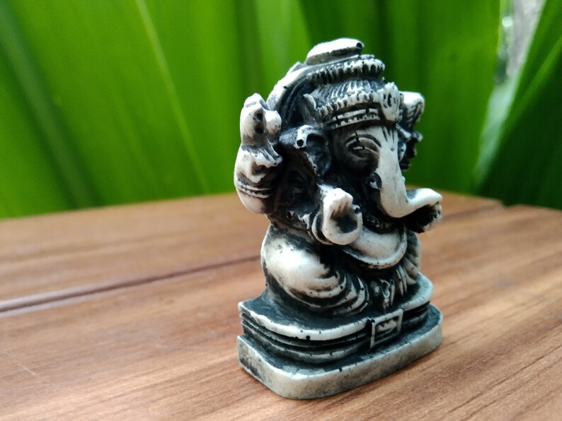 Small Cute Lord Ganesh Stone Statue for Gift Ganapathi Figure - Etsy