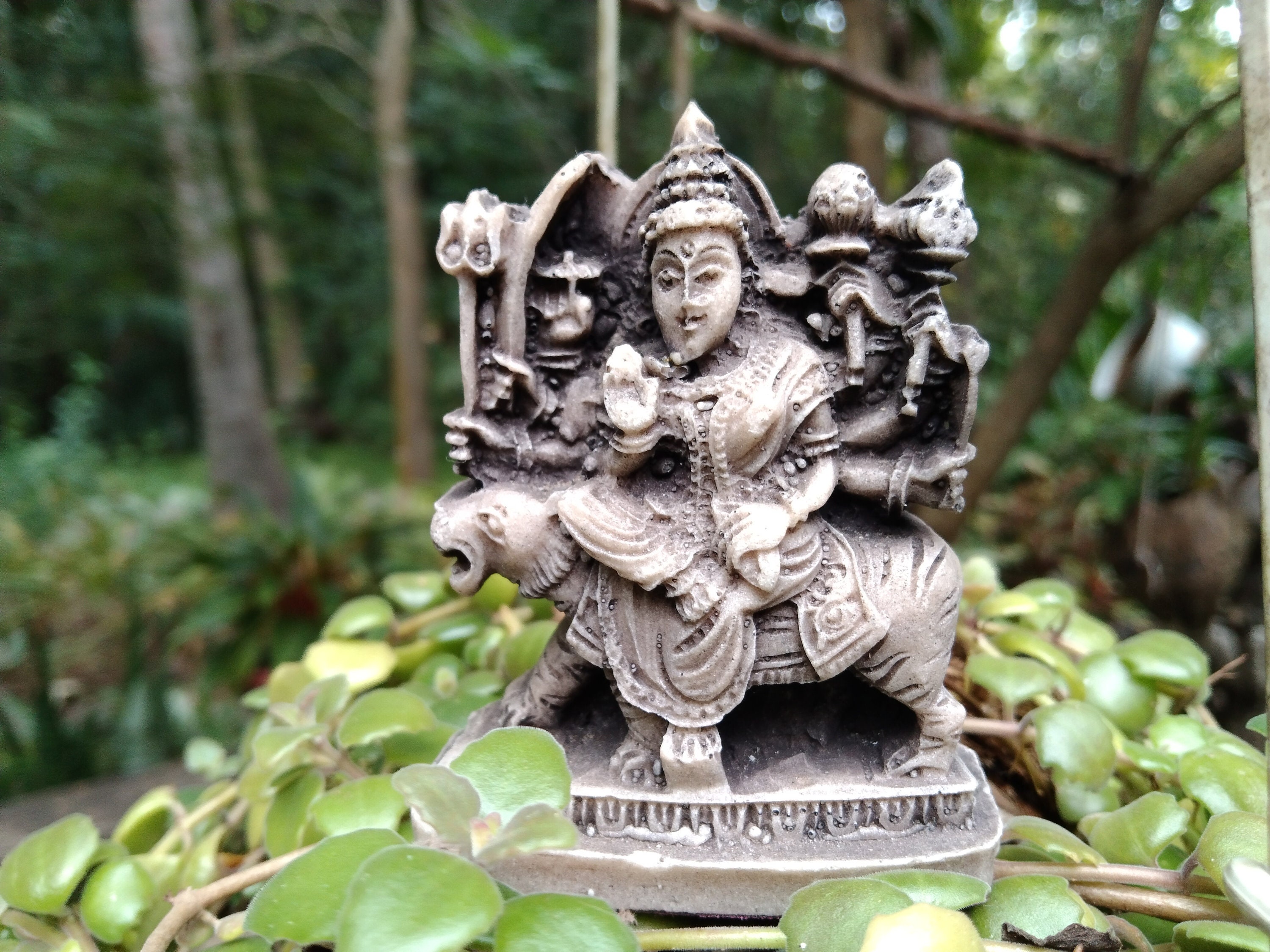 Lord Kali Matha Stone Statue Hindu God Durga Figurine - Etsy