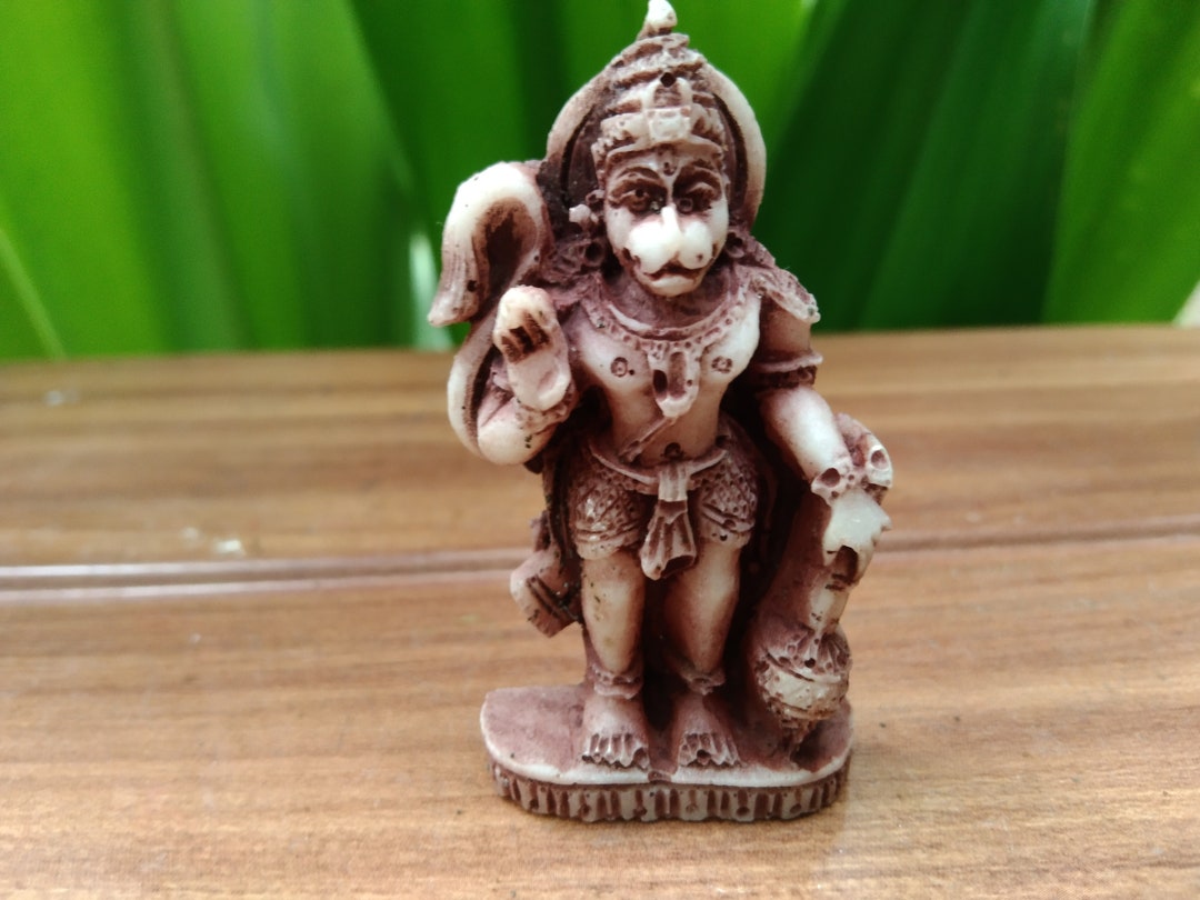 Cute Lord Great Hanuma Brown Colour Stone Statue Monkey King Hanuman ...