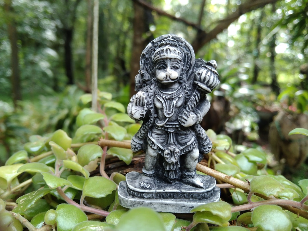 Lord Hanuma Sculpture for Gift Monkey King Stone Statue Hanumantha ...