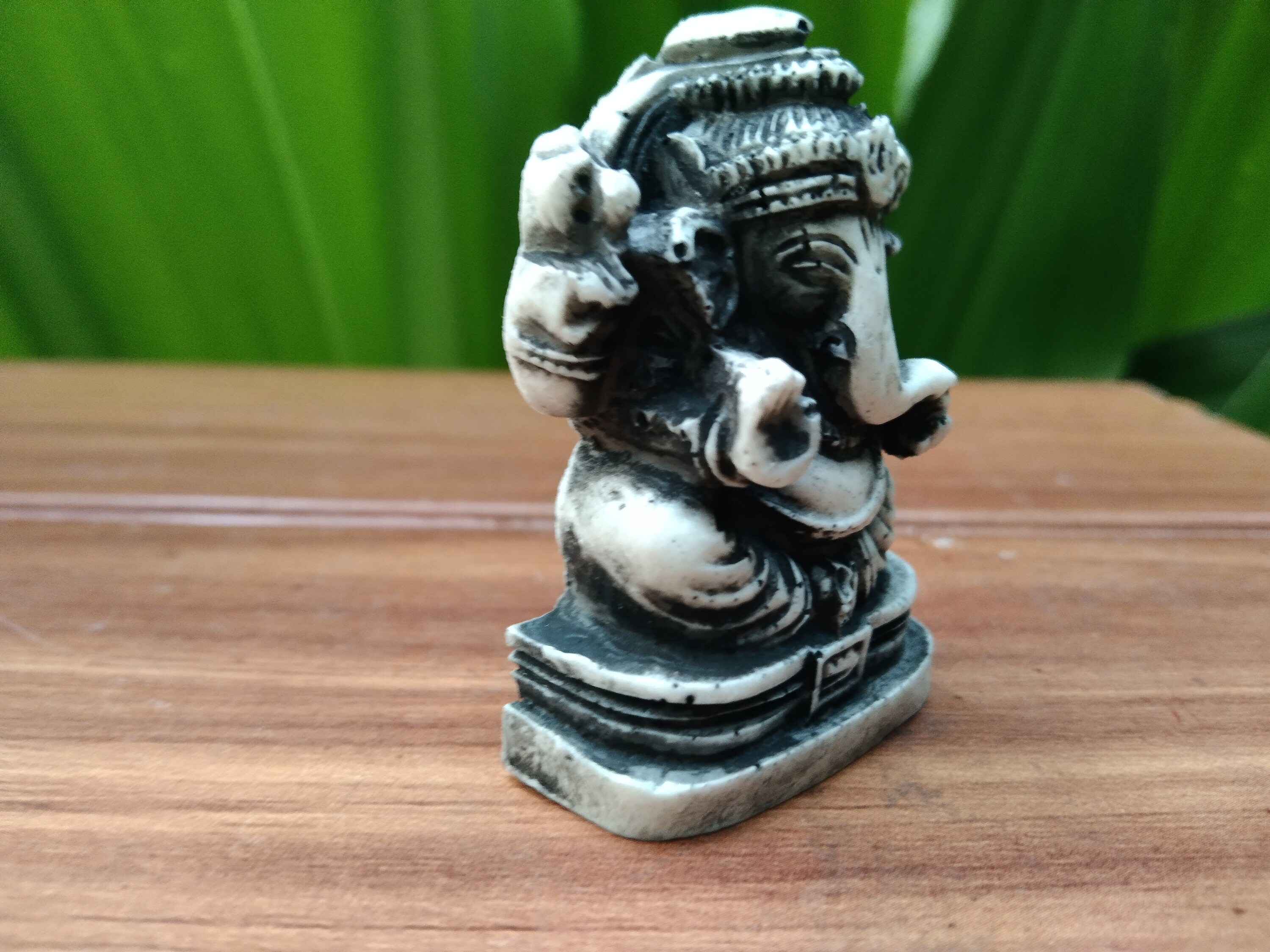 Small Cute Lord Ganesh Stone Statue for Gift Ganapathi Figure Home Deco ...