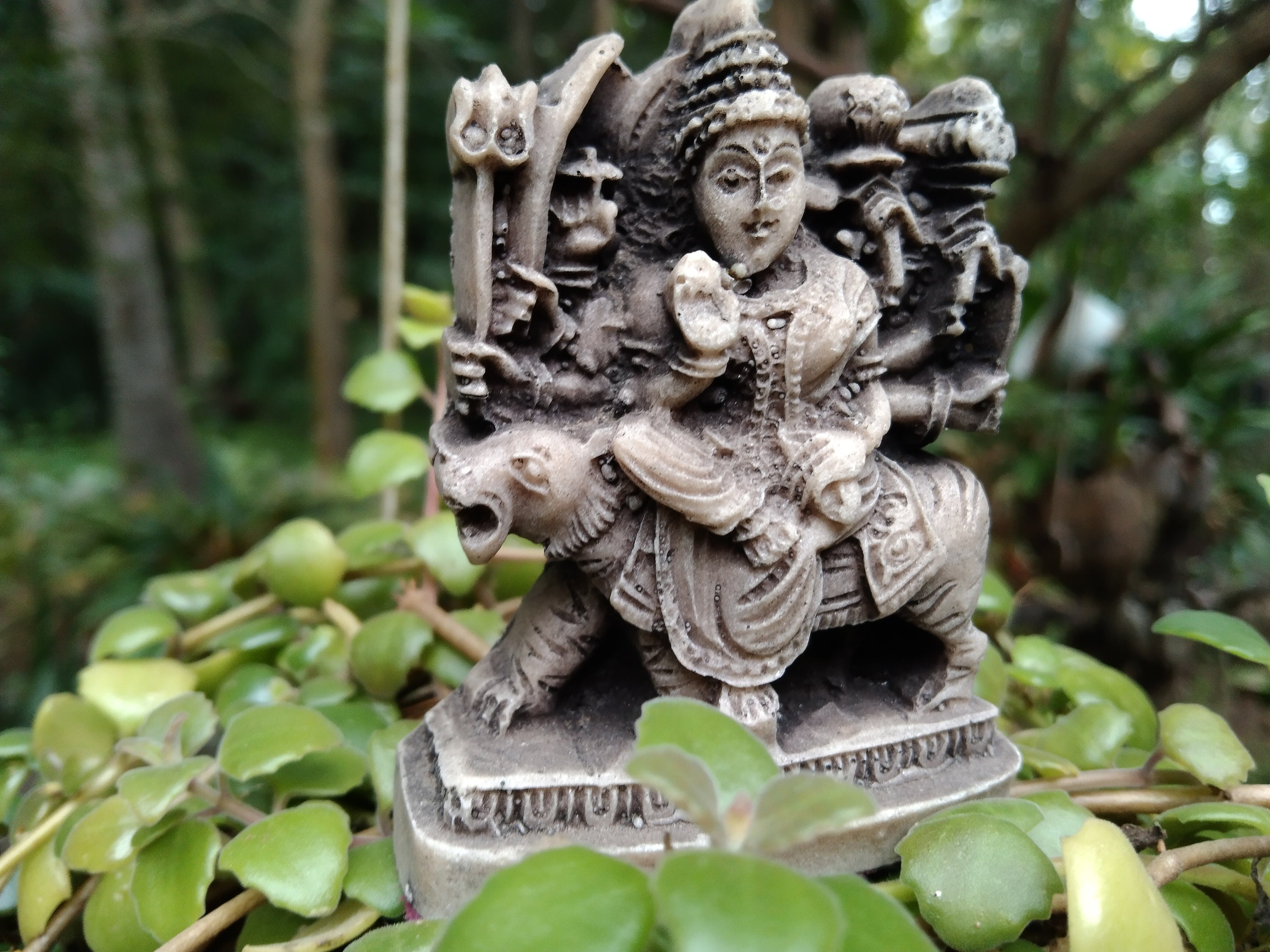 Lord Kali Matha Stone Statue Hindu God Durga Figurine - Etsy