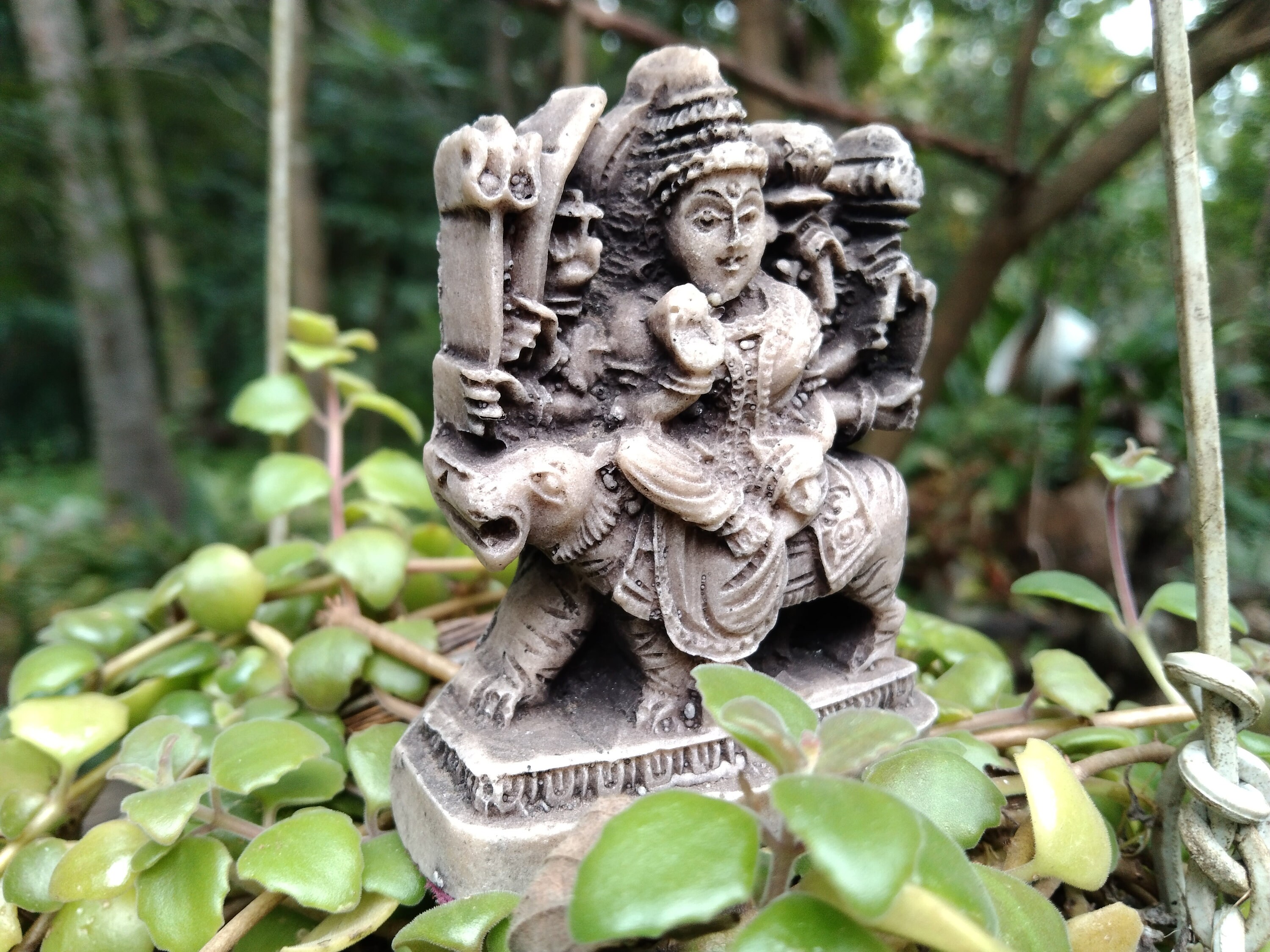 Lord Kali Matha Stone Statue Hindu God Durga Figurine - Etsy
