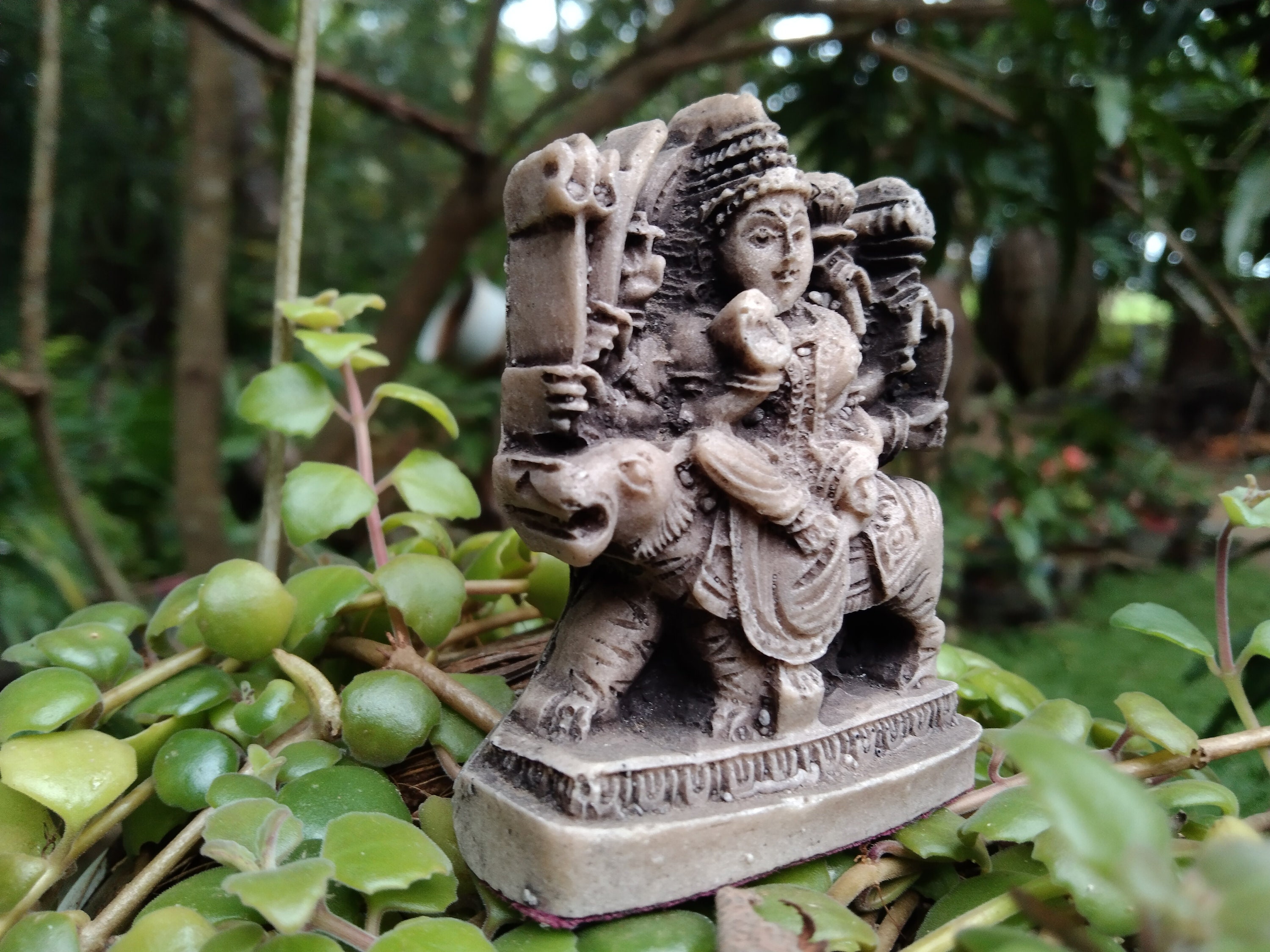 Lord Kali Matha Stone Statue Hindu God Durga Figurine - Etsy