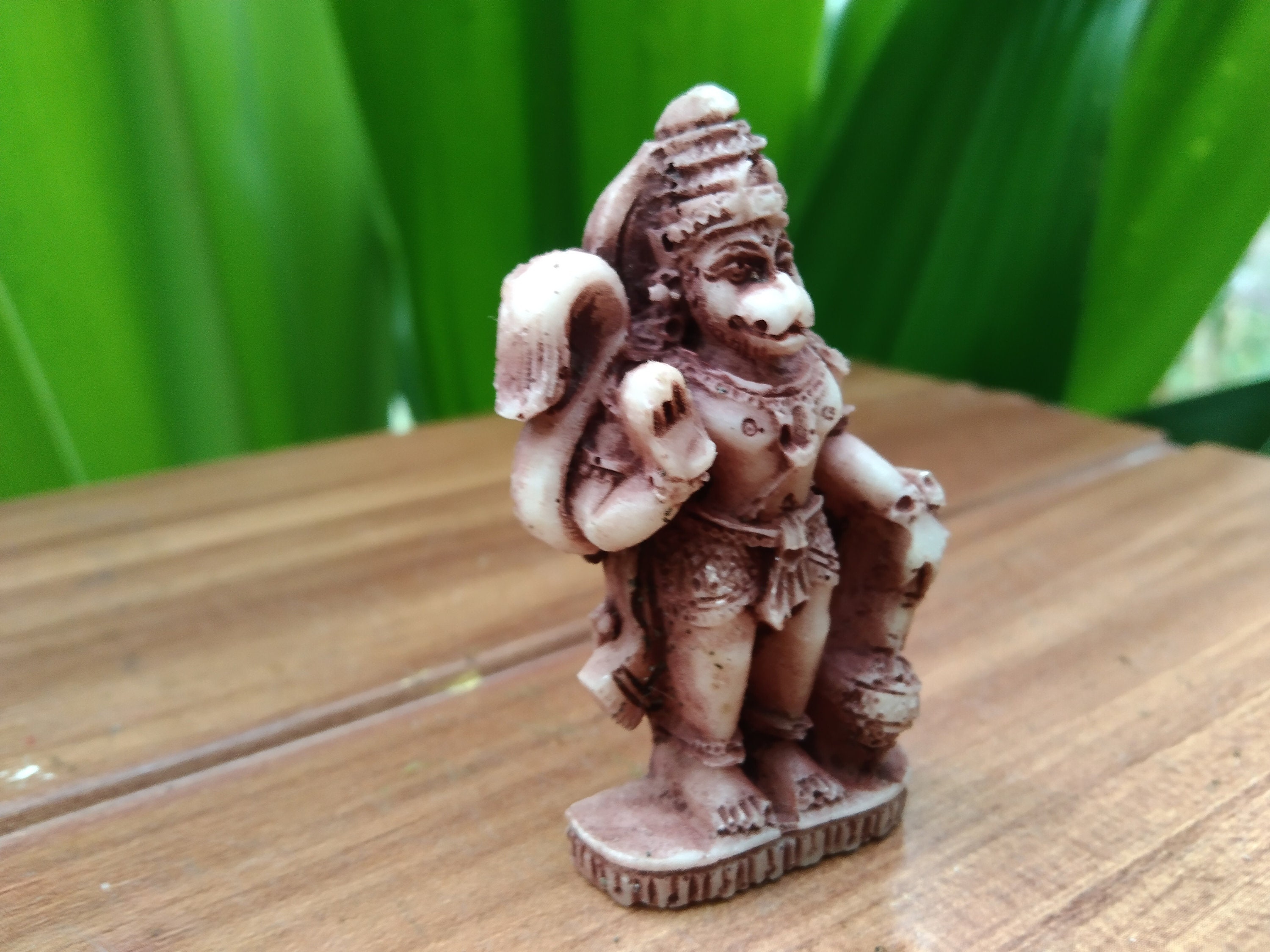 Cute Lord Great Hanuma Brown Colour Stone Statue Monkey King Hanuman ...
