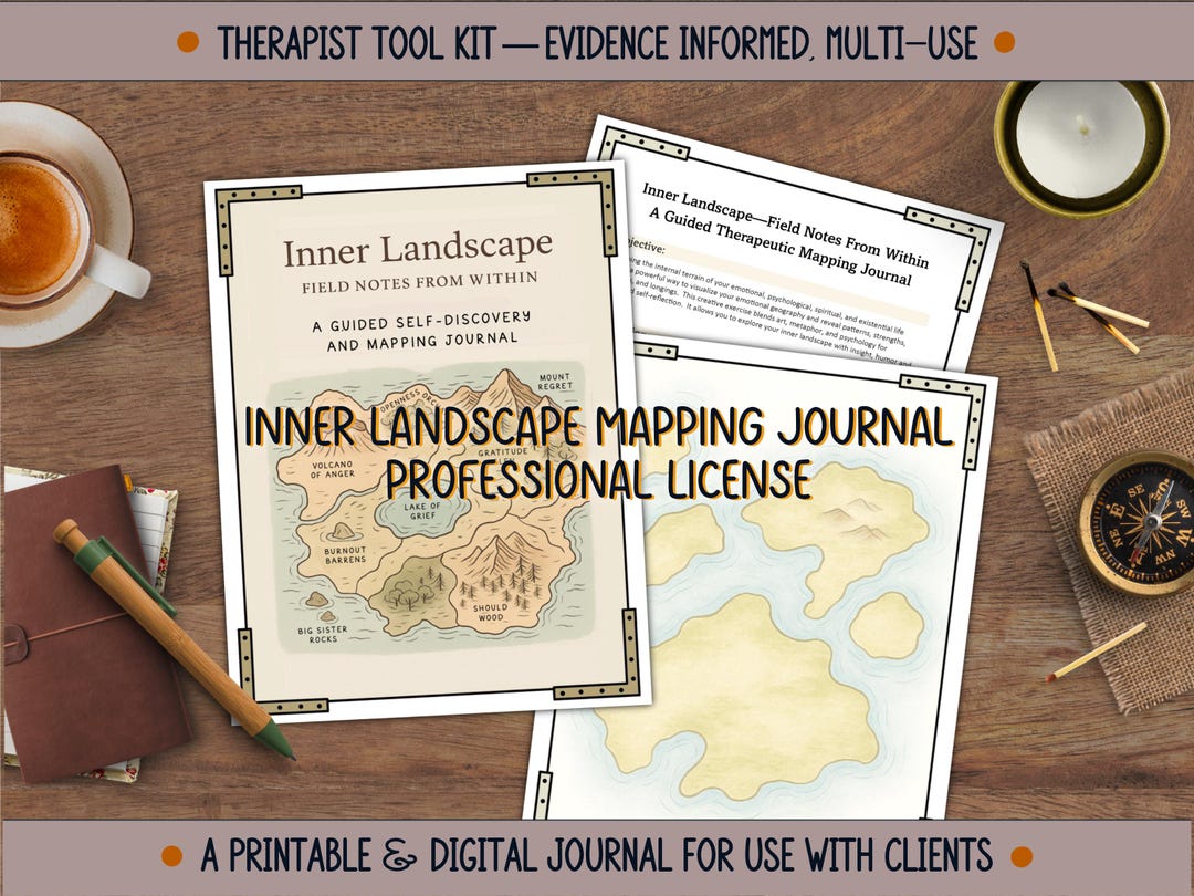 Inner Landscape Journal: Therapist Map Tool for IFS Parts/shadow Work ...