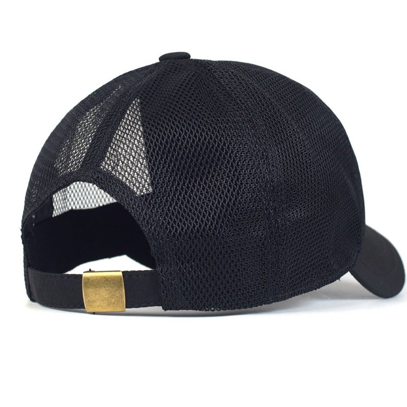 Mesh Short Brim Baseball Cap Spring Summer Adjustable Solid - Etsy