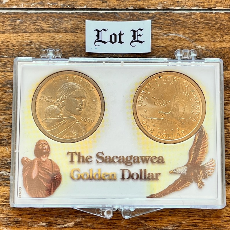 SACAGAWEA Year 2000 U.S. Golden Dollar Coin Gift Sets (5 Case Types) - Etsy