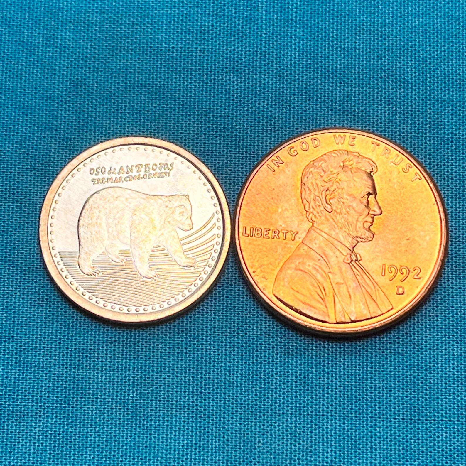 COLOMBIAN 50 Peso Spectacled BEAR Small Coins (10)—high Grade/shipping ...