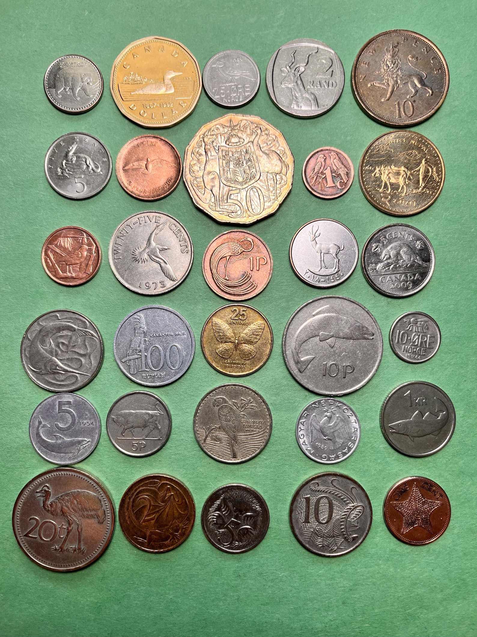 30 Unique Animal-themed Coins in a Pouch—choose Your One-of-a-kind Set ...