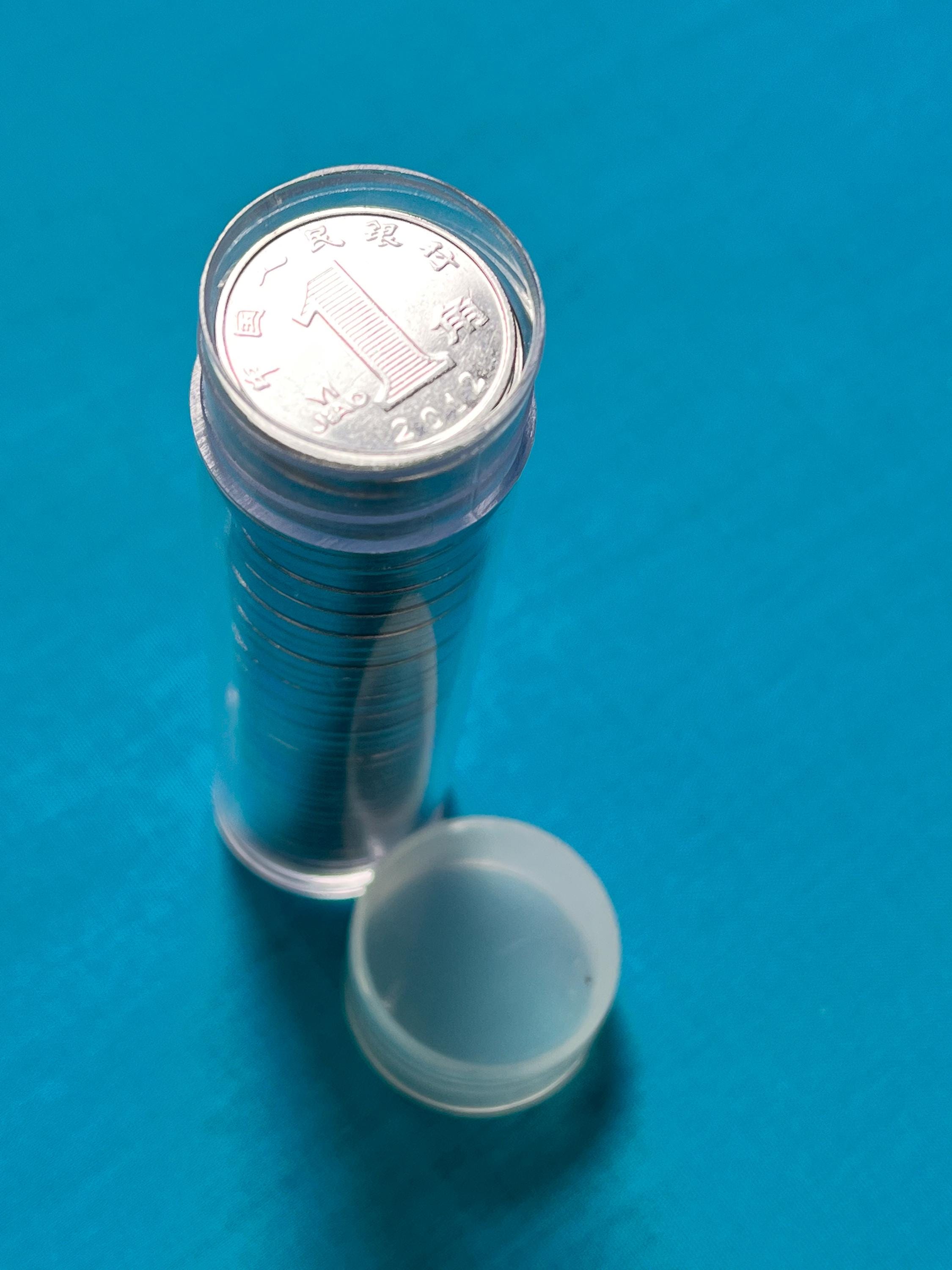 FULL Roll (40) CHINESE Vintage One Jiao Magnetic Coins—various Years ...