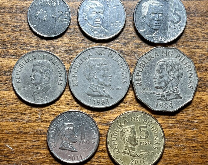 Phillipines/filipino 7 Unique Coin Setonly 1 Available/shipping ...