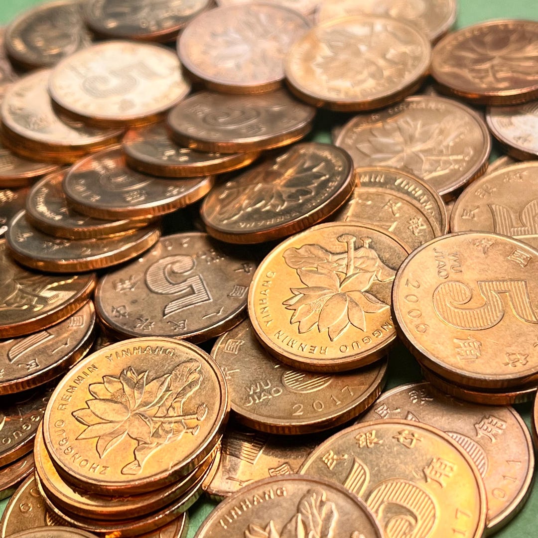 GOLDEN 5 Jiao CHINESE Magnetic Coins (CHOOSE Your Type)—high Grade ...