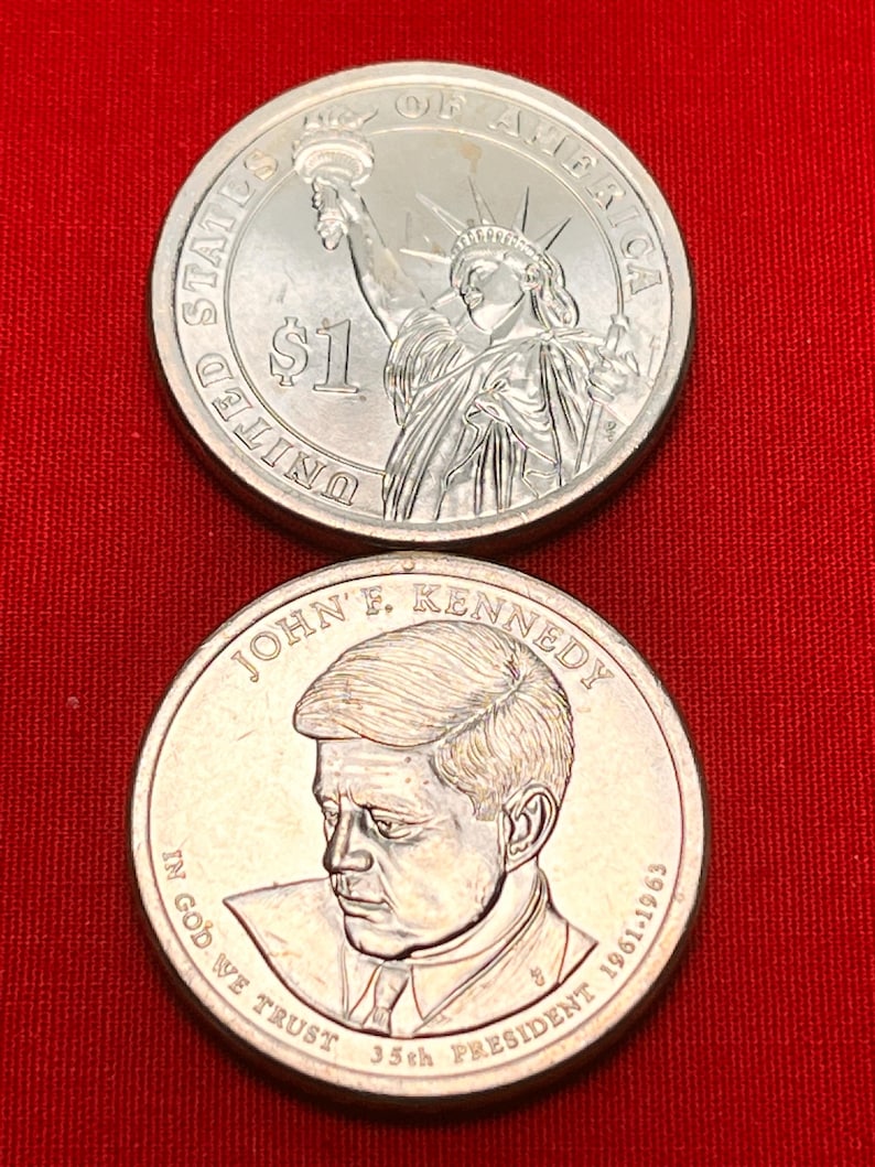 JOHN F. KENNEDY (35th) U.S. Presidential Golden Dollar Coin—high Grade ...