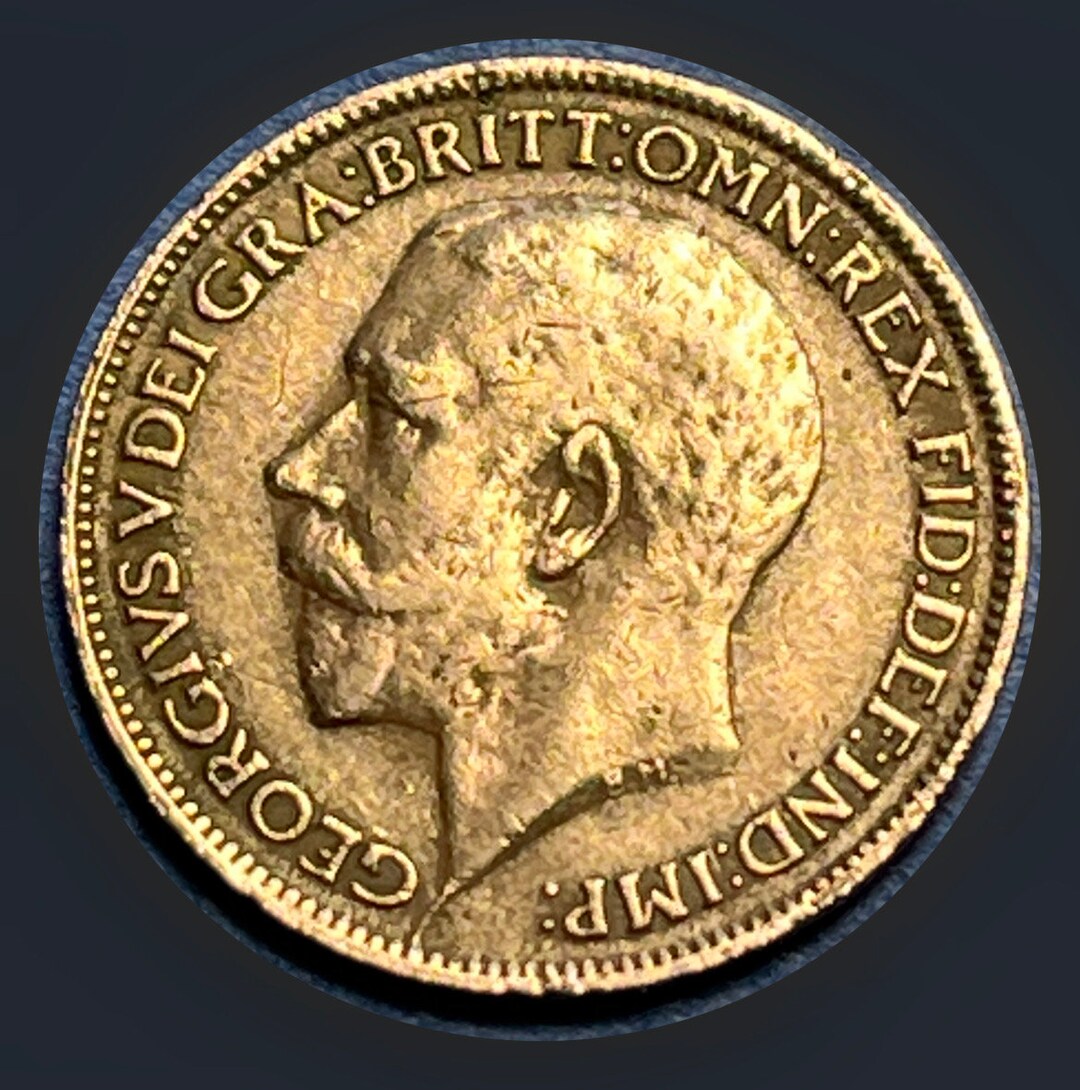 King George V, British Defender of the Faith (and Seated Britannia With ...