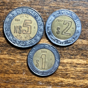 Stunning, One-of-a-kind 40 Unique Mexican Coin Set With Pouch (with ...