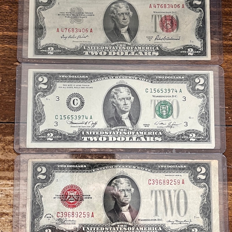 Usa 2 Dollar Banknotes - Etsy