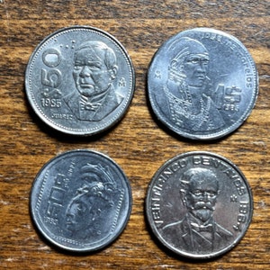 Stunning, One-of-a-kind 40 Unique Mexican Coin Set With Pouch (with ...