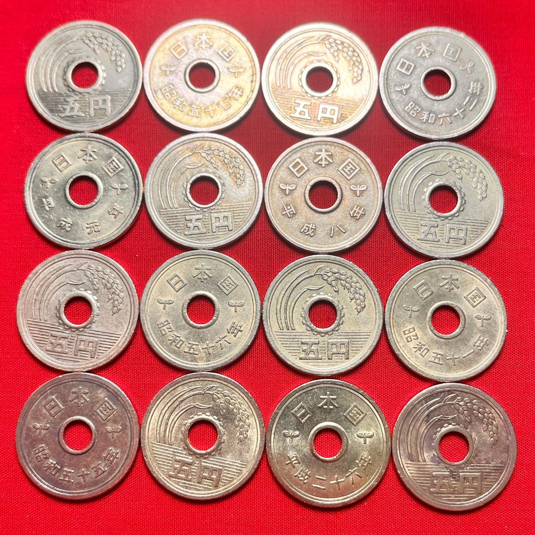 Old Japanese Yen Coins (choose How Many)—limited Availability/shipping ...