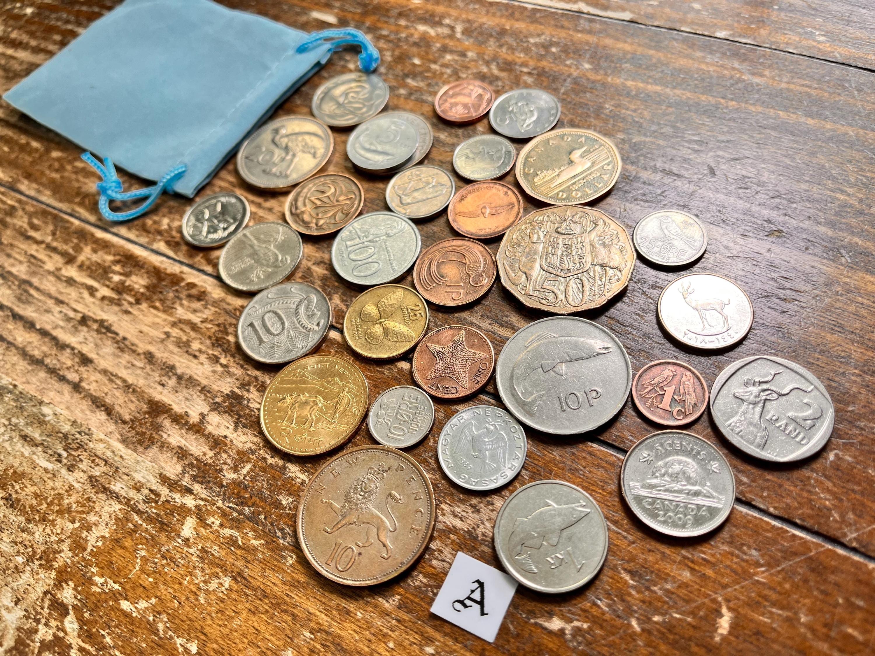 30 Unique Animal-themed Coins in a Pouch—choose Your One-of-a-kind Set ...