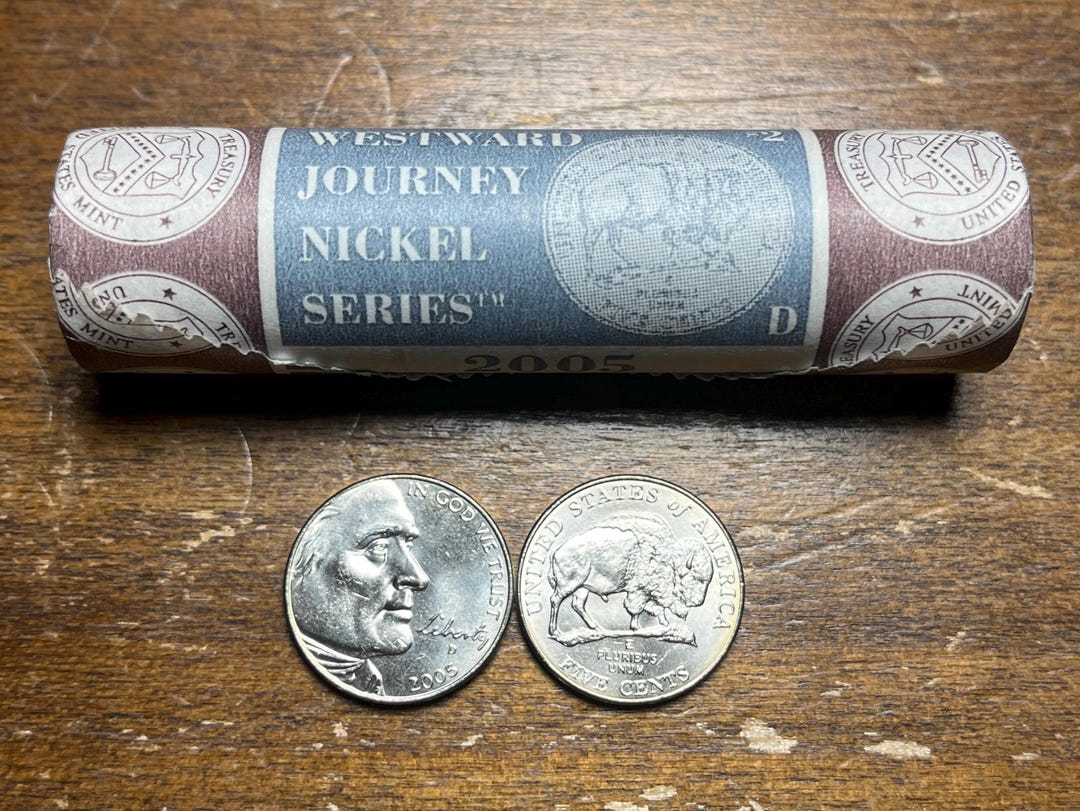 New “buffalo” Nickels!—u.s. MINT Wrapped Rolls of Brilliant ...