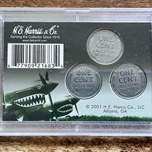 1943 "ww Ii" Wartime Steel Penny Complete Set(s) (P/D/S) in Sturdy Case ...