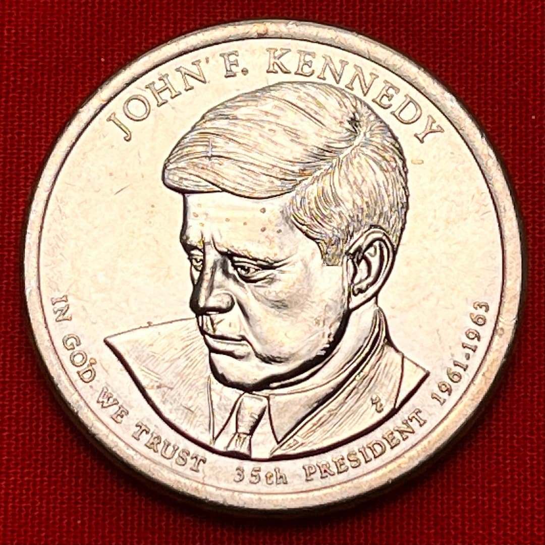JOHN F. KENNEDY (36th) U.S. Presidential Golden Dollar Coin—high Grade ...