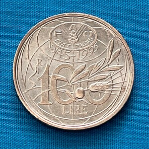 1995 Italian 50th Anniversary of FAO Coin—high Grade/shipping Included ...