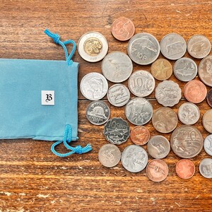 30 Unique Animal-themed Coins in a Pouchchoose Your Set A, B, C, or ...