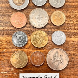 12 Unique LION World Coins—africa, Europe, Middle East, Scandinavia ...