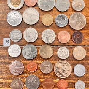 30 Unique Animal-themed Coins in a Pouchchoose Your Set A, B, C, or ...