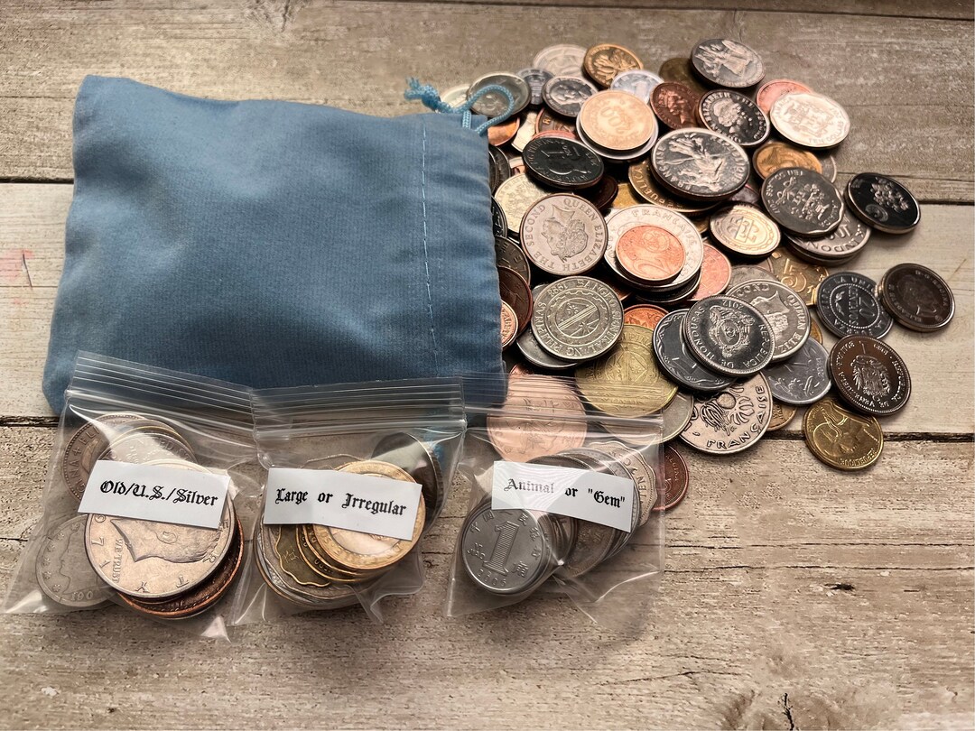 200 World Coin Starter Kit (w/ Choice of Colorful Pouch)—includes Older ...