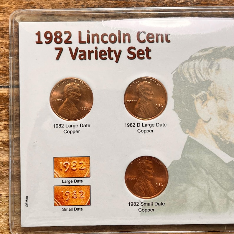 COMPLETE 1982 Seven Penny Sets in Collector Display—quality Grade ...