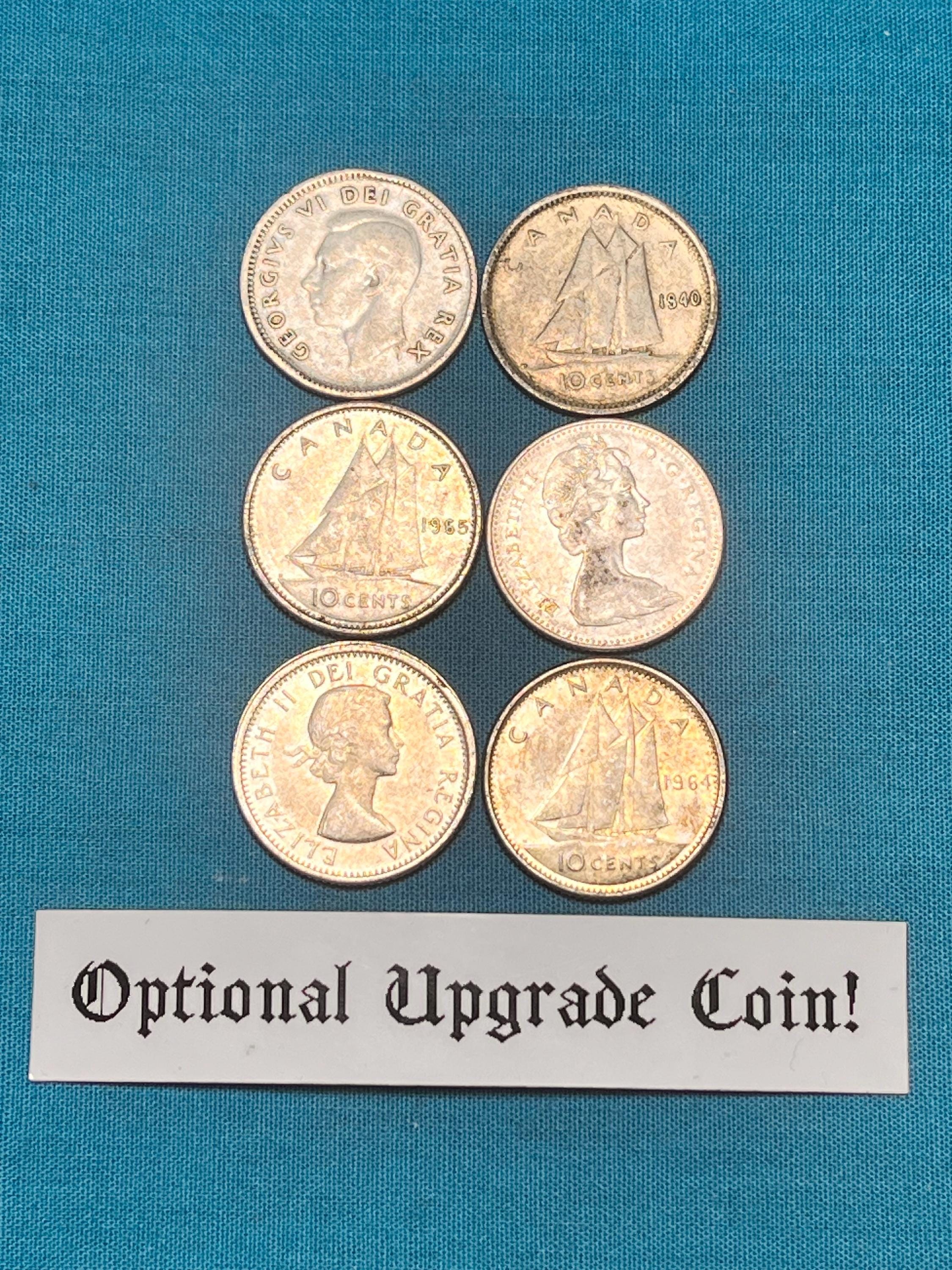 U.S. SILVER Six Sampler (35/40/90% Pieces) With Optional Canadian ...