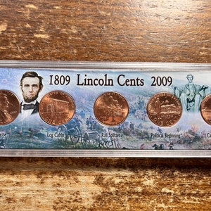 Lincoln 2009 Bicentennial Penny Collection With Brilliant, Uncirculated ...