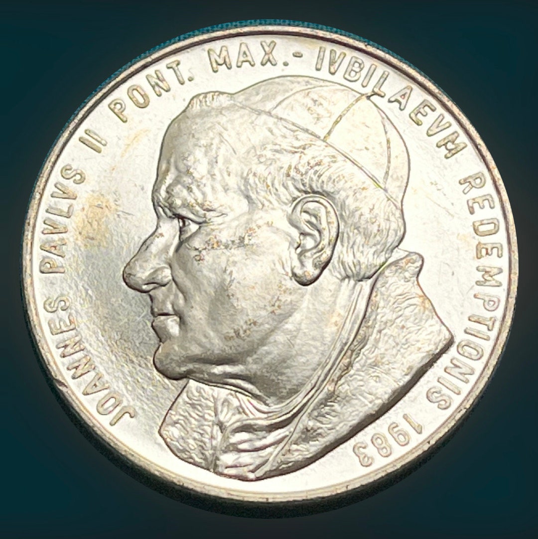 SILVER Pope John Paul II joannes Paulus II Medal 1983 With Vatican ...