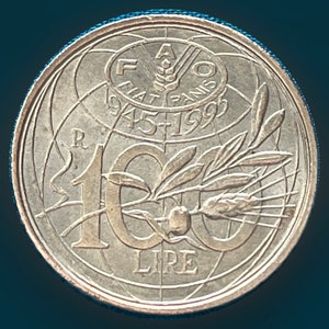1995 Italian 50th Anniversary of FAO Coin—high Grade/shipping Included ...