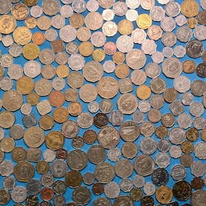 12 Irregular Shaped World Coins With Optional SQUARE Coin UPGRADE! - Etsy