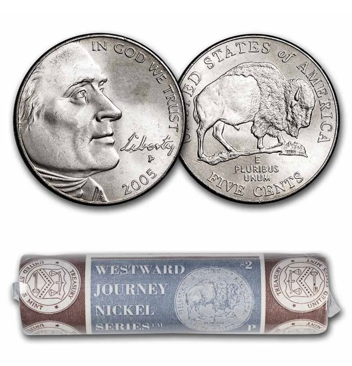 New “buffalo” Nickels!—u.s. MINT Wrapped Rolls of Brilliant ...