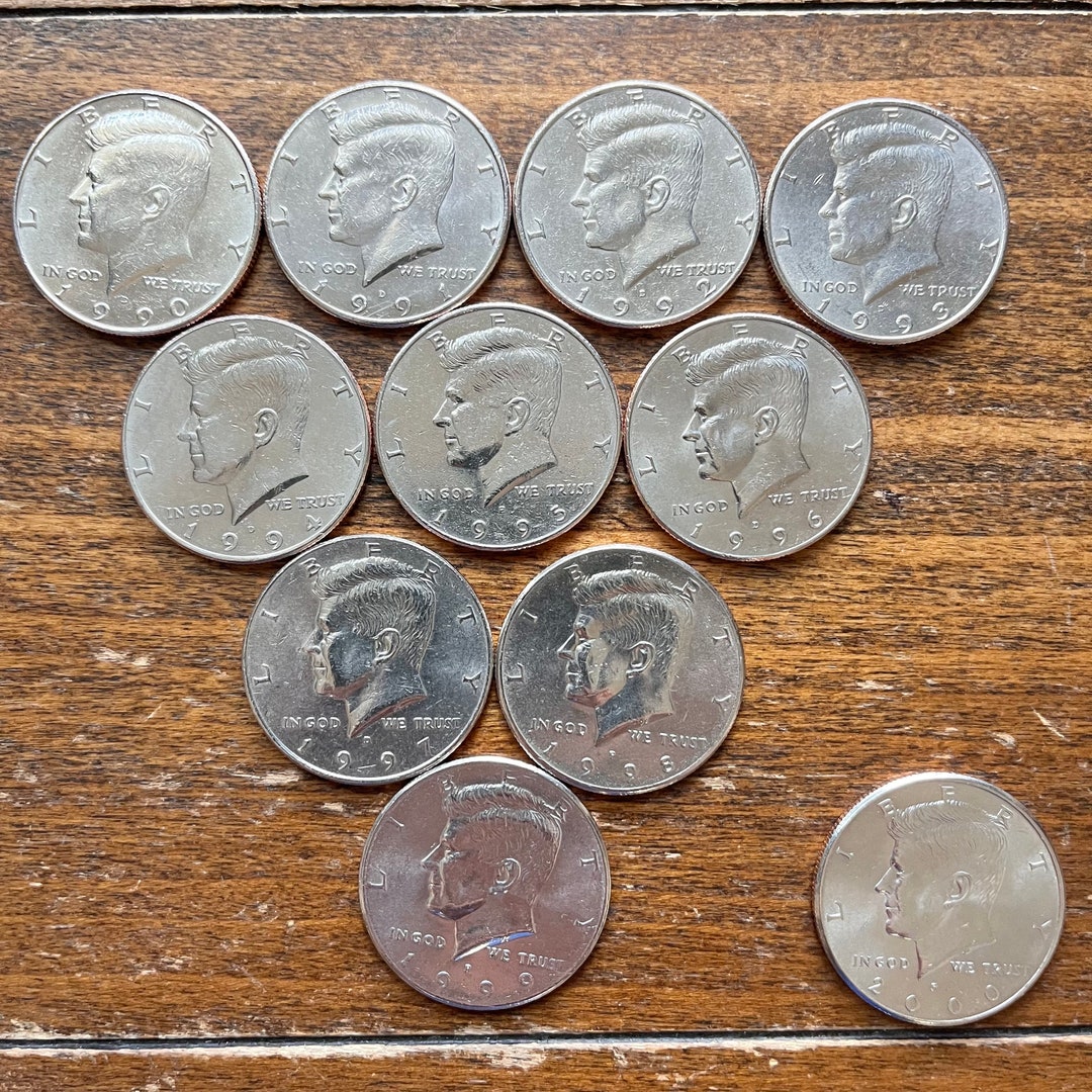 Kennedy Halves Set—the 1990s Collection (w/ Y2k)—limited Availability ...