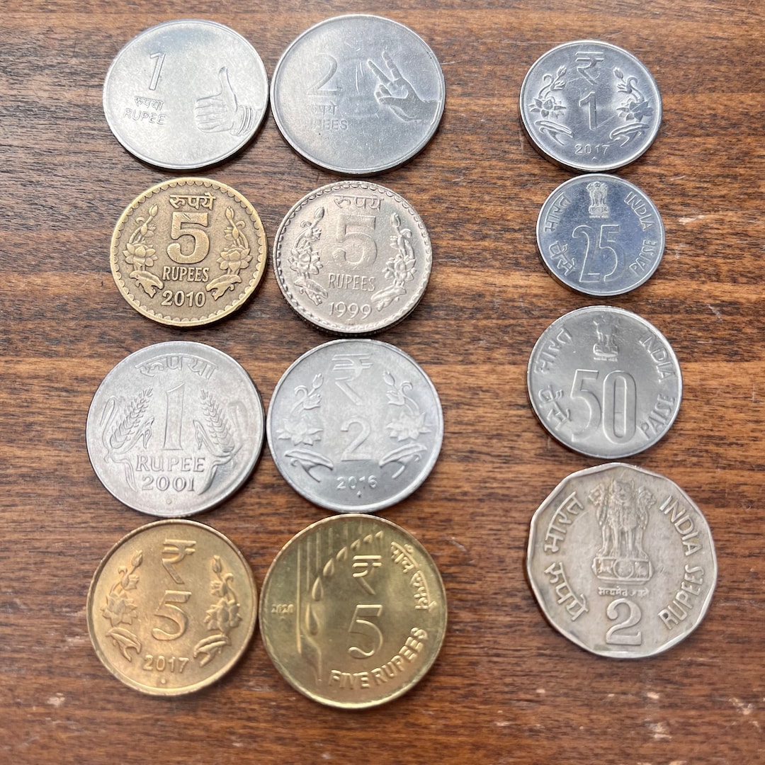 12 Rare/vintage Indian Coin Setonly 1 Available shipping - Etsy