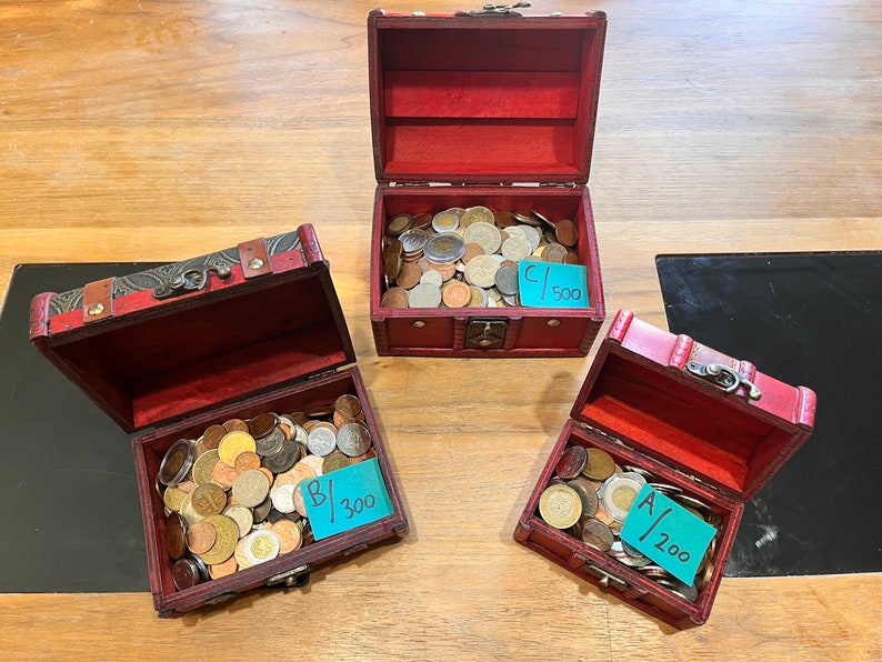 Unique Large TREASURE Chest Sets (200-500 Coins—see Description/images ...
