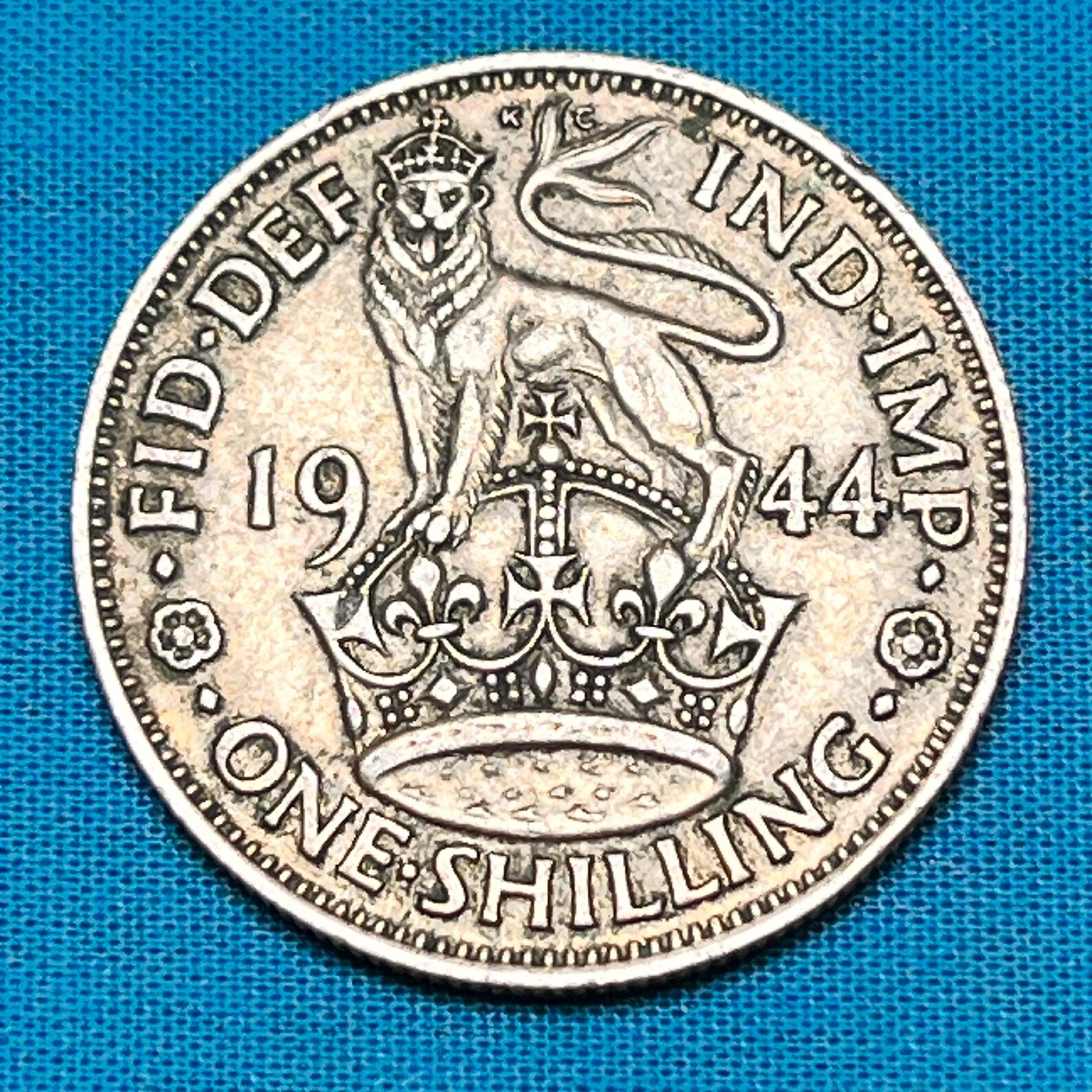 One SILVER British Shilling Coin Featuring Stylized LION and Monarch ...