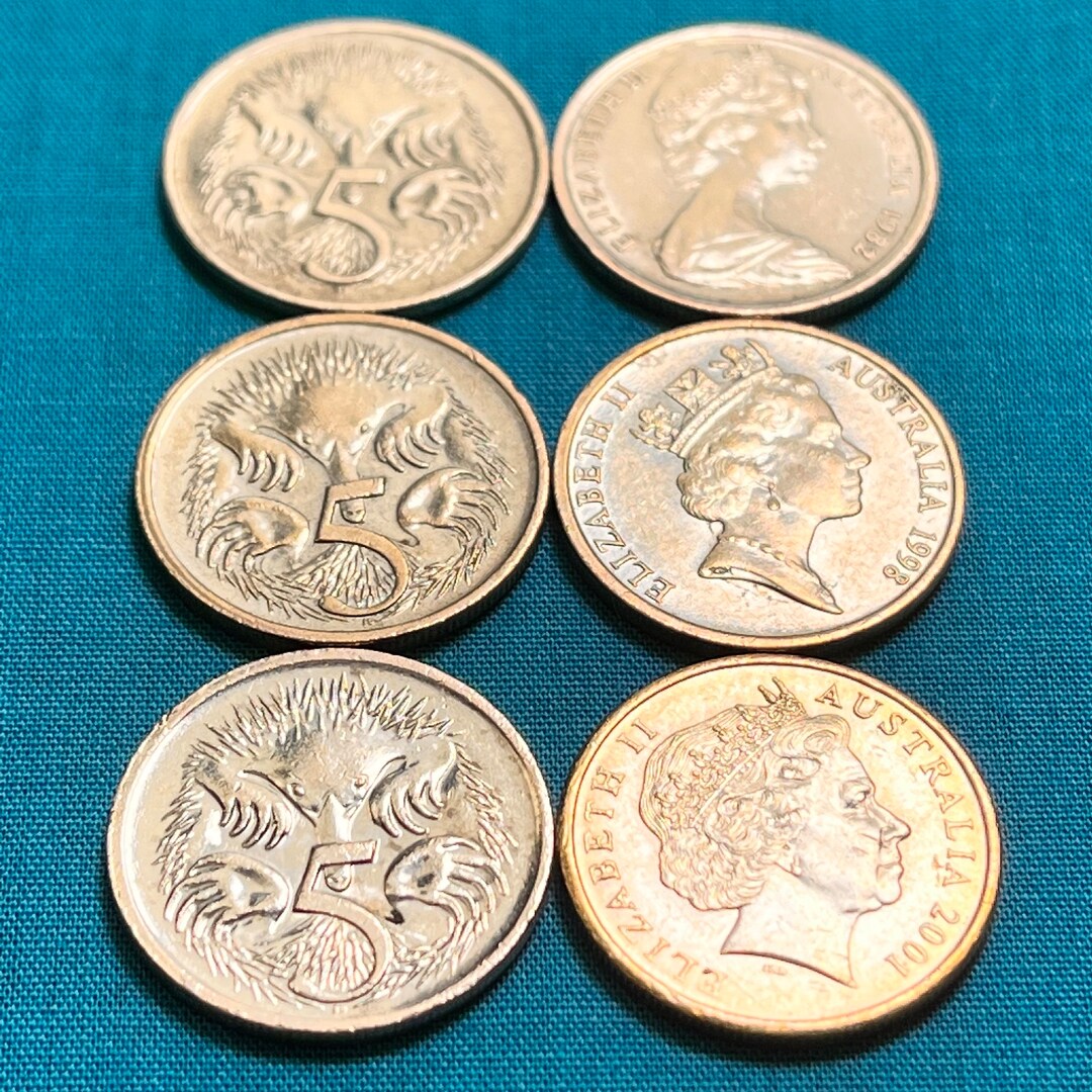 AUSTRALIAN Queen Coin Trio—three Unique Styles of Echidna Marsupials ...