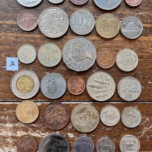 30 Unique Animal-themed Coins in a Pouchchoose Your Set A, B, C, or ...