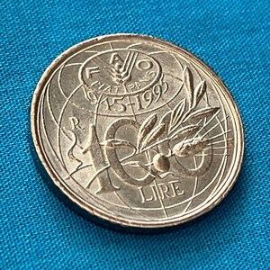 1995 Italian 50th Anniversary of FAO Coin—high Grade/shipping Included ...